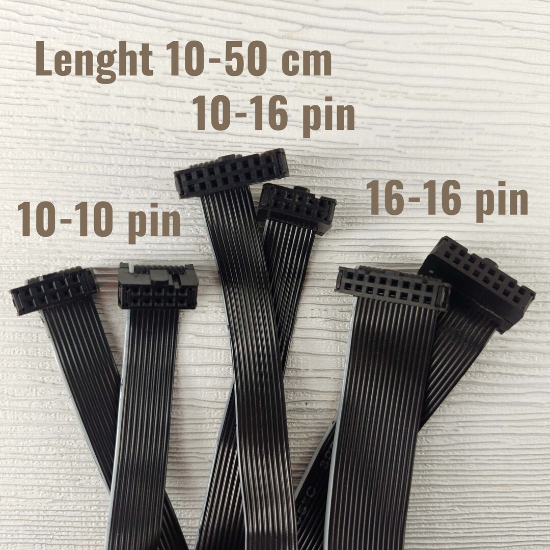 2 Ps Eurorack Power Cable 10-10 Pin 10-16 Pin 16-16 Pin / Custom Length ...