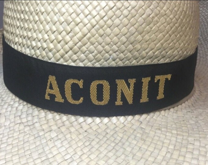 Old Bachi Ribbon, French Navy. Vintage French Navy Cap Tally. Hat ...