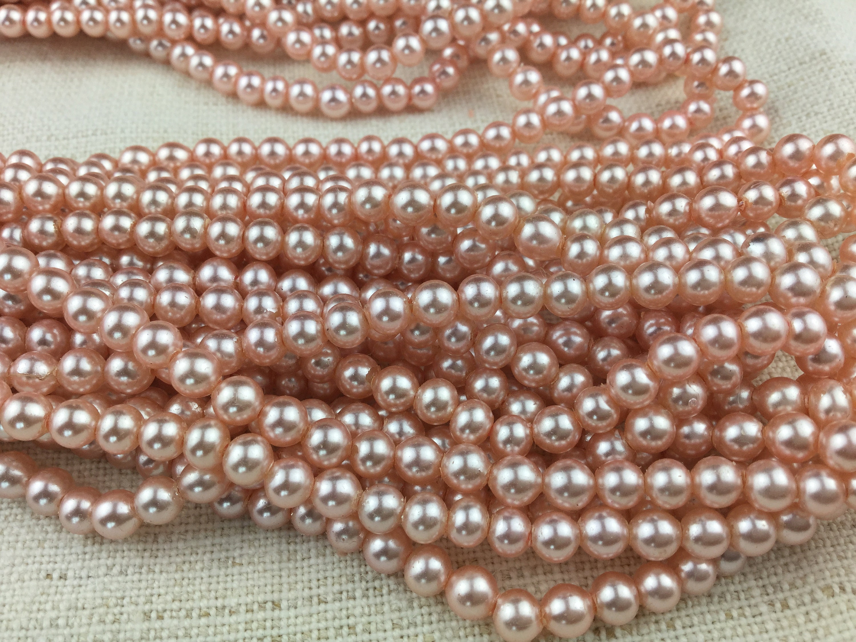 140G perlas rosas perlas vidrio en alambre rondas 5 mm | Etsy