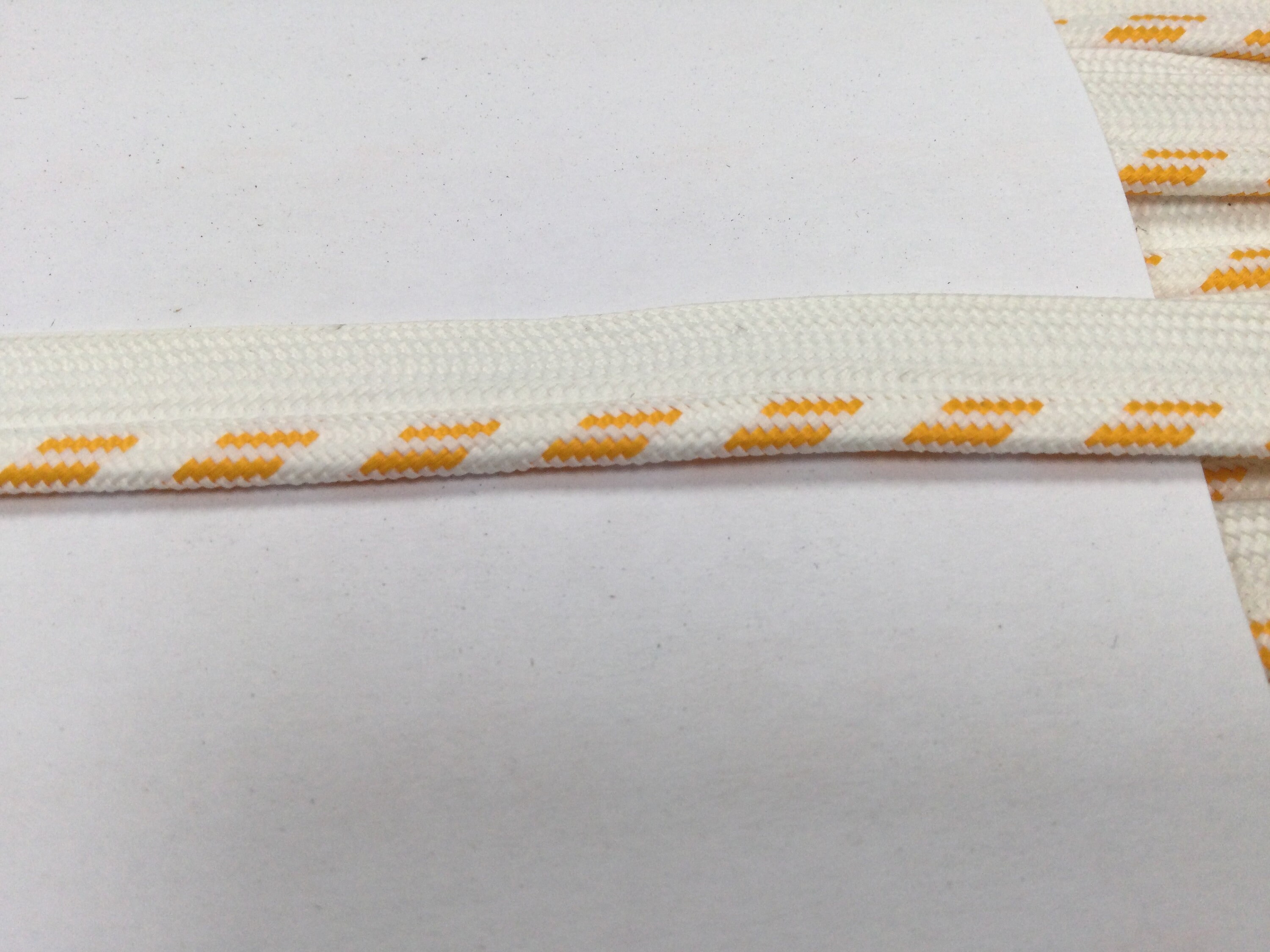 32m of Piping, Edging, Fabric Border, Old, Yellow and White, Cotton ...