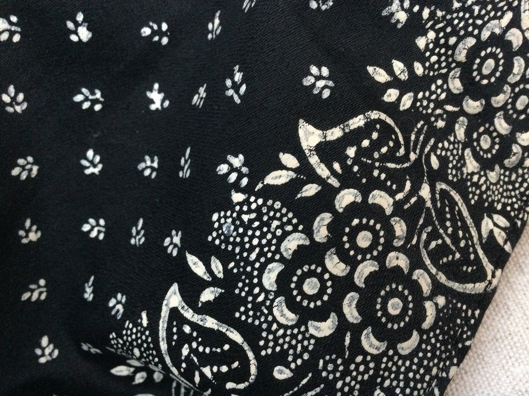 Old Dutch Scarf / Square, Hand Painted, Cotton, 63cm. Antique ...