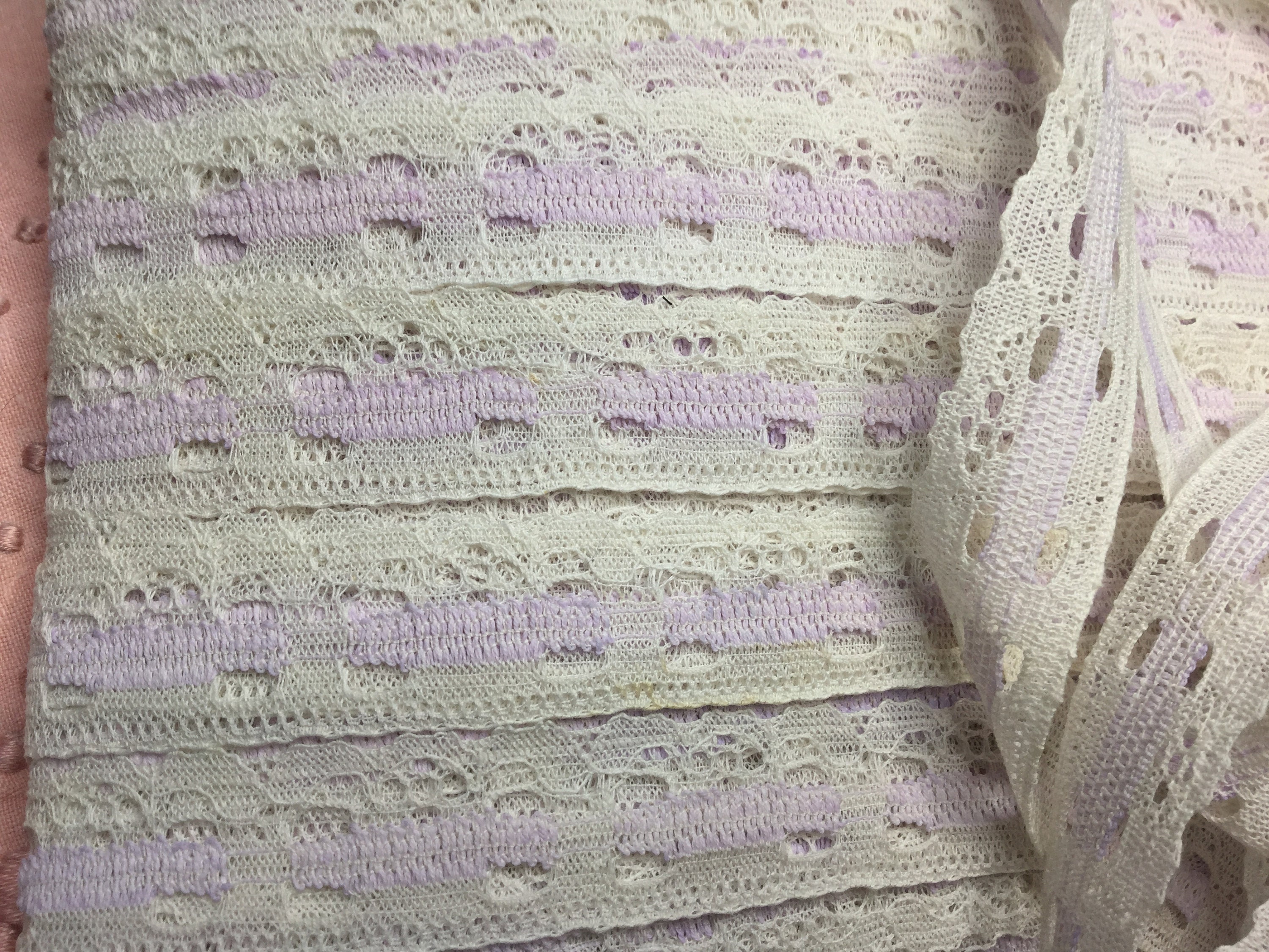 Vintage English lace purple and white sold by 5.46 yards. 5 | Etsy