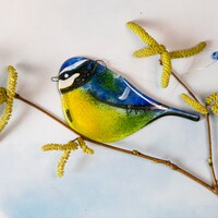 Fused Glass Bird - Etsy