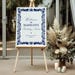 Blue Bow Birthday Welcome Sign Printable Template, Fancy Coquette Bow ...