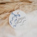 Blue Bow Baby Shower Favor Tags Printable Template, Neutral Preppy ...