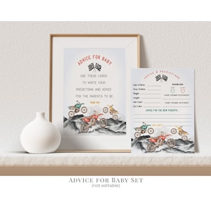 Dirt Bike Baby Shower Bundle Printable Template, Race on Over Baby ...