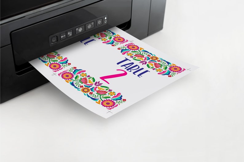 Fiesta Table Numbers Printable Template, Engagement Shower, Wedding ...
