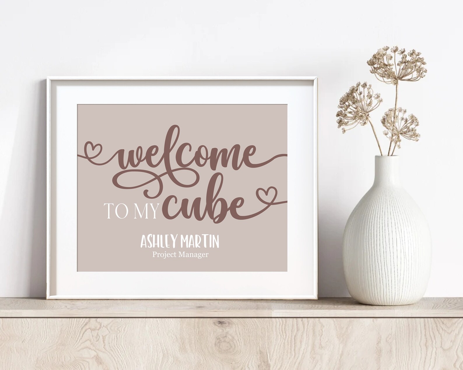 Welcome to My Cube Feminine Office Cubicle Decor Female - Etsy