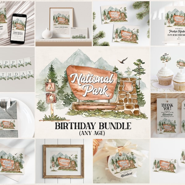National Park Birthday Party - Etsy