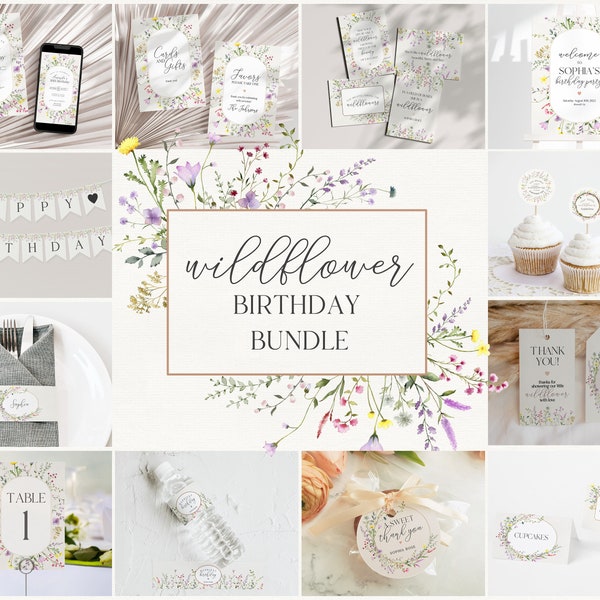 Wildflower Party Decor - Etsy