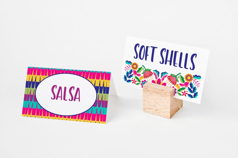 Fiesta Place Cards Printable Template, Easy to Edit Fiesta Birthday ...