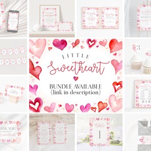 Little Sweetheart Custom Sign Printable Party Decor, February Baby ...