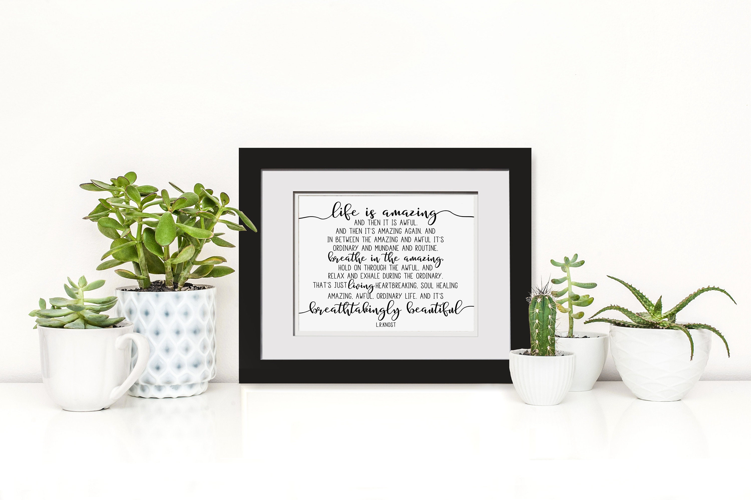 Art & Collectibles Prints Life Is Amazing Poem LR Knost Quote ...
