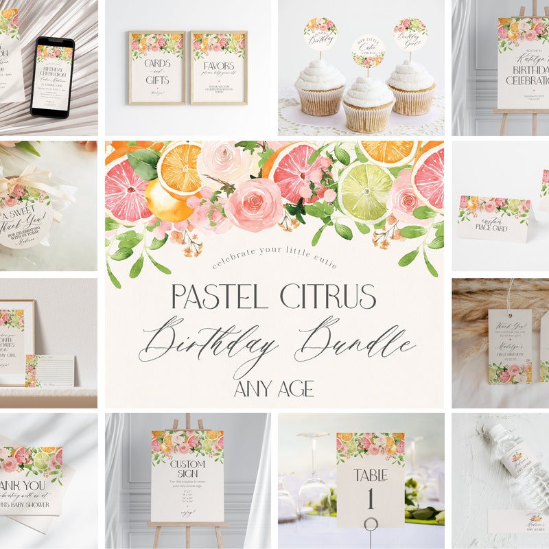 Citrus Party Decor - Etsy