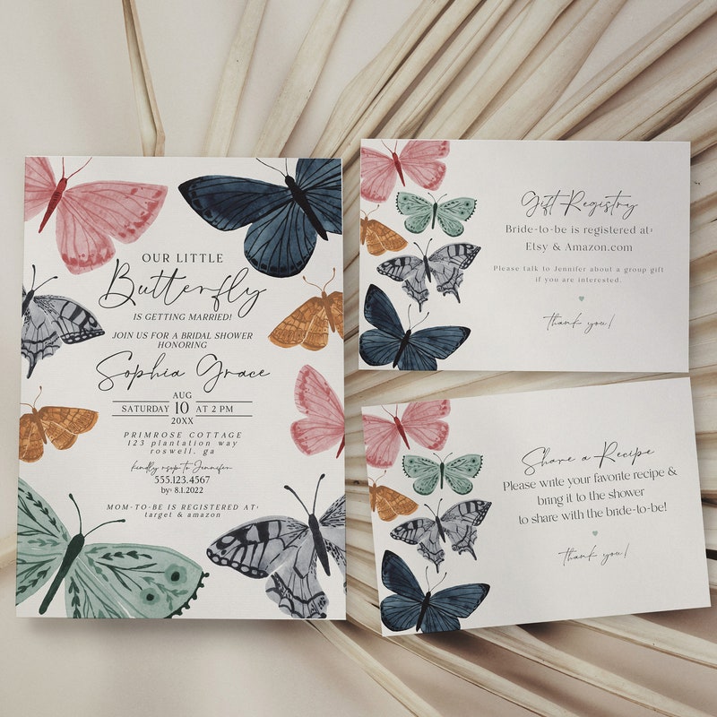 Butterfly Invitation - Etsy