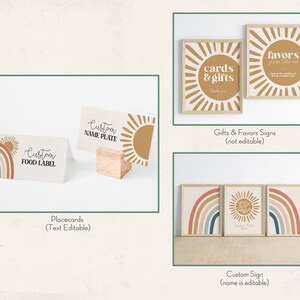 You Are My Sunshine Boho Rainbow Birthday Party Bundle Printable ...
