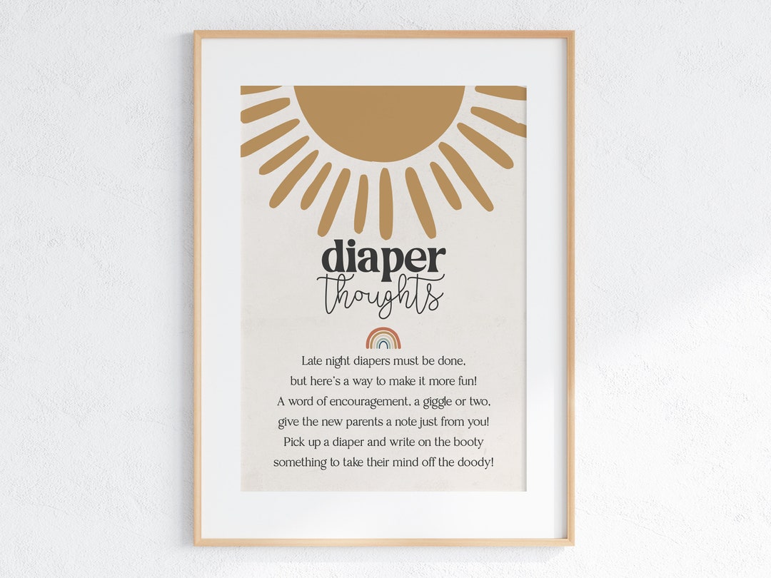 You Are My Sunshine Diaper Thoughts for Baby, Sun Baby Shower, Late ...