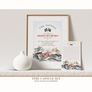 Dirt Bike Two Fast Second Birthday Bundle Printable Template, Little ...