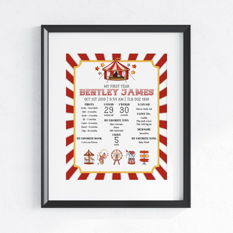 Circus 1st Birthday - Etsy