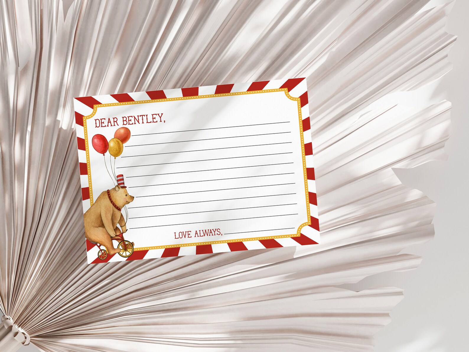 Circus Theme Time Capsule for Birthday Party Instant Download, Carnival ...