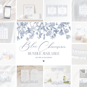 Blue Chinoiserie Bridal Shower Welcome Sign Printable Template ...