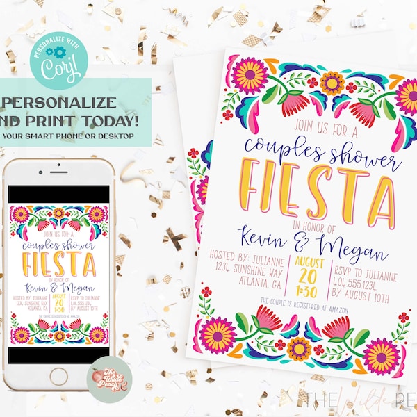 Fiesta Bridal Shower Invitation - Etsy