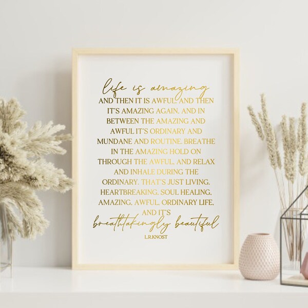Lr Knost Quote - Etsy