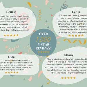 Blue Bow Custom Sign Printable Party Decor for Baby or Bridal Shower ...