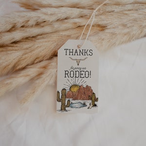 Wild West Birthday Party Favor Tags Printable Template, Western Rodeo ...