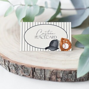Baseball Banquet Place Cards Printable Template, Little Rookie Theme ...
