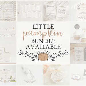 Little Pumpkin Baby Shower Welcome Sign Template, Fall Baby Shower ...