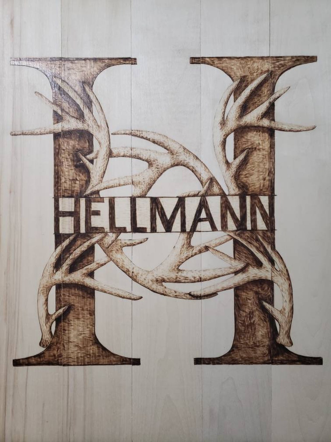 Custom Last Name and Letter Sign - Etsy