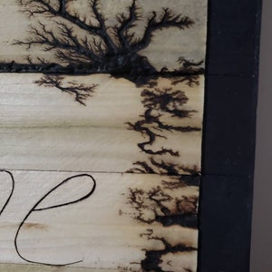 Lichtenberg Welcome Sign, Lichtenberg Wood Burning, Lichtenberg Wood ...