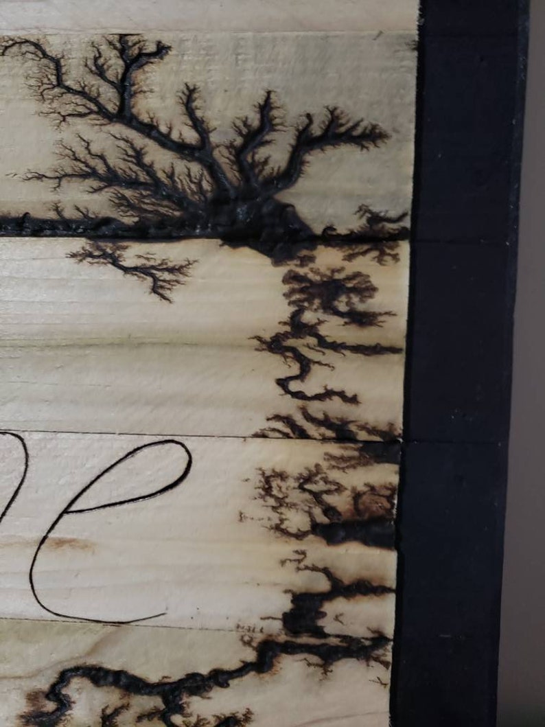 Lichtenberg Welcome Sign, Lichtenberg Wood Burning, Lichtenberg Wood ...