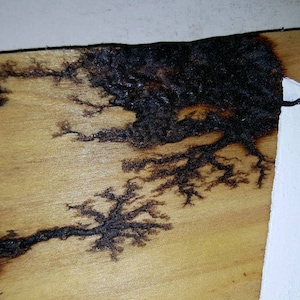 Wooden Name Sign; Lichtenberg; Fractal Burning; Wood Burning Art ...