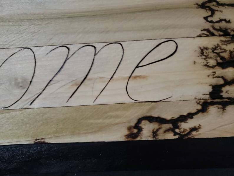 Lichtenberg Welcome Sign, Lichtenberg Wood Burning, Lichtenberg Wood ...