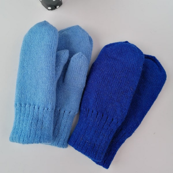 Knitted Mittens - Etsy