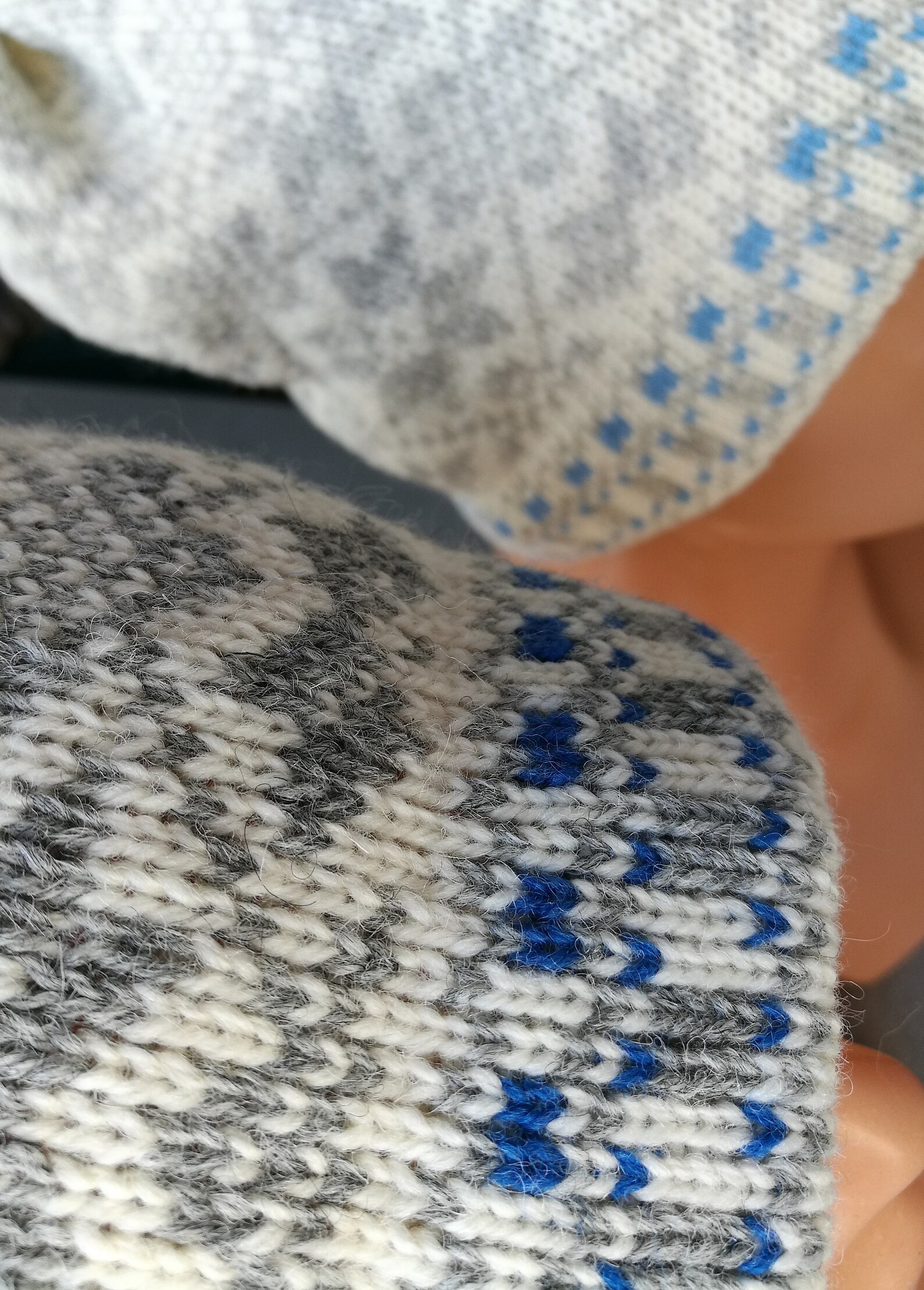 Fair Isle Nordic Star Pattern Knitted Wool Hat in Estonian - Etsy