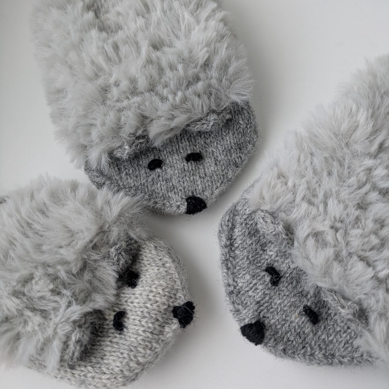 Hedgehog Mittens - Etsy