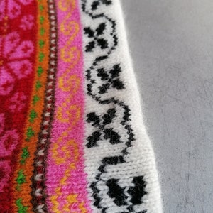 Knitted Neck Warmer With Multicolor Muhu Pattern, Nice Cowl for ...