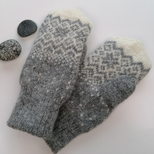 Fair Isle Mittens - Etsy