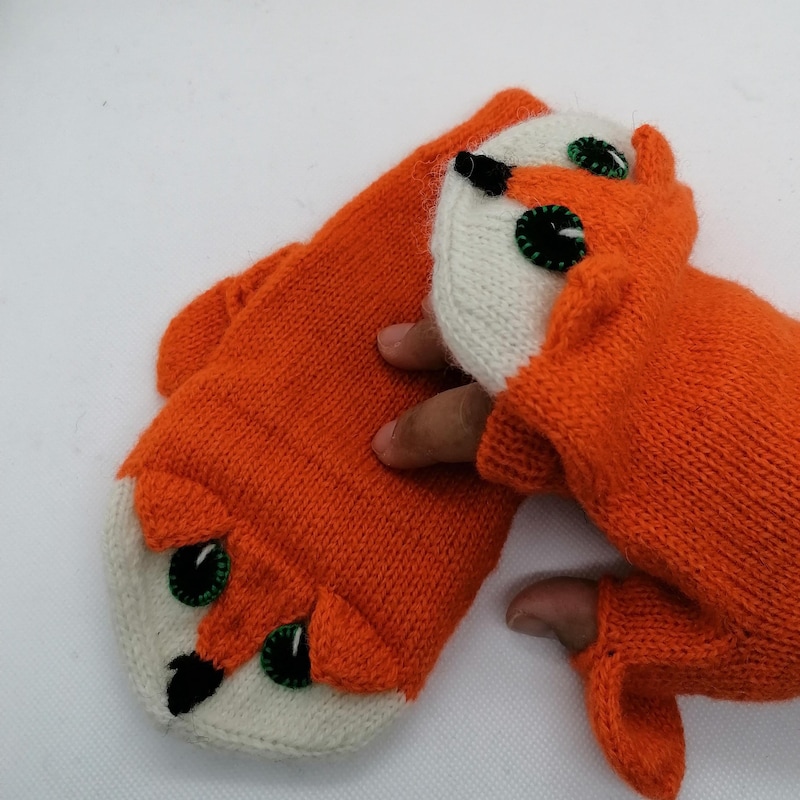 Fox Mittens - Etsy