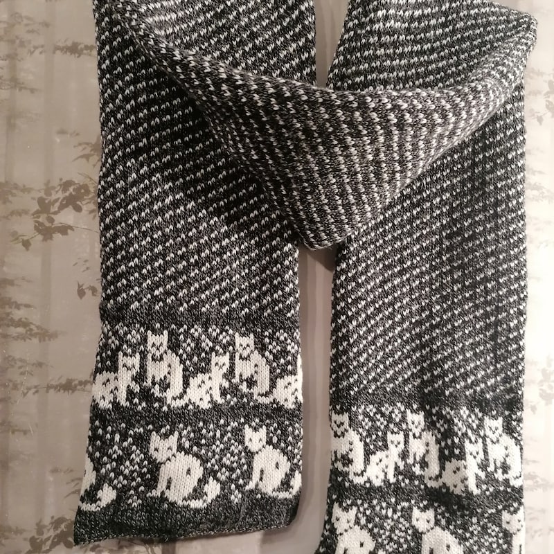 Knit Cat Scarf - Etsy