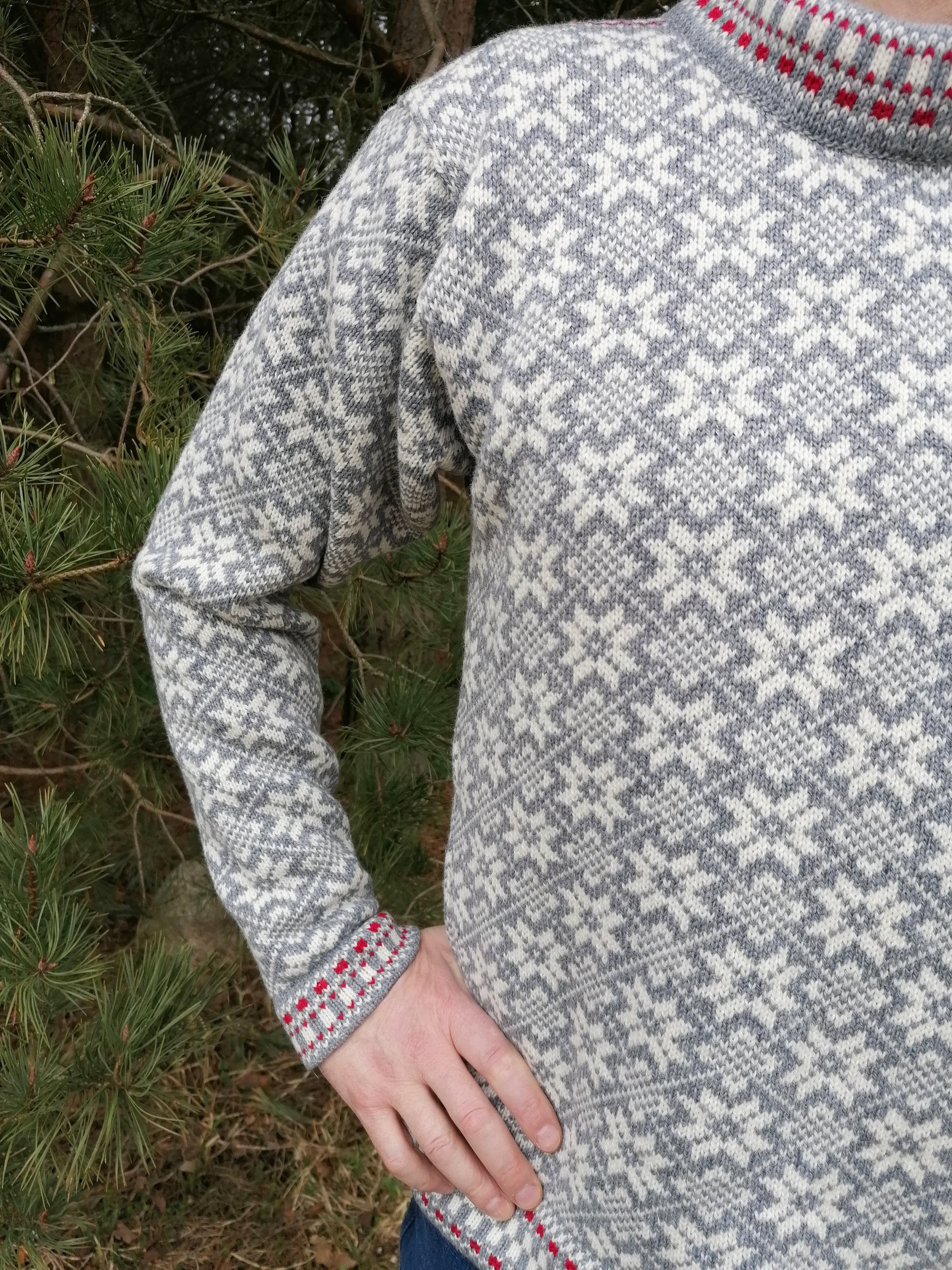 Kihnu Troi Nordic Star Wool Cardigan: Timeless Folk Knit With ...