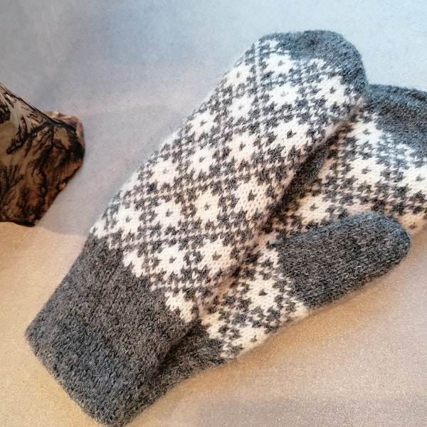 Fair Isle Mittens - Etsy