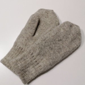 Knit Wool Mittens, Soft Lamb Wool With Wool Lining Inside, Keeps Your ...