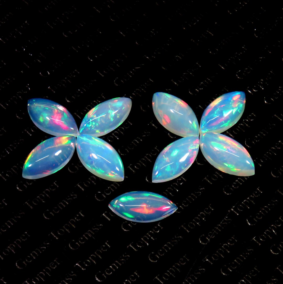 Ethiopian Opal 2x4 Mm, 2.5x5 Mm, 3x6 Mm, 4x8 Mm Marquise Cabochon- Best ...