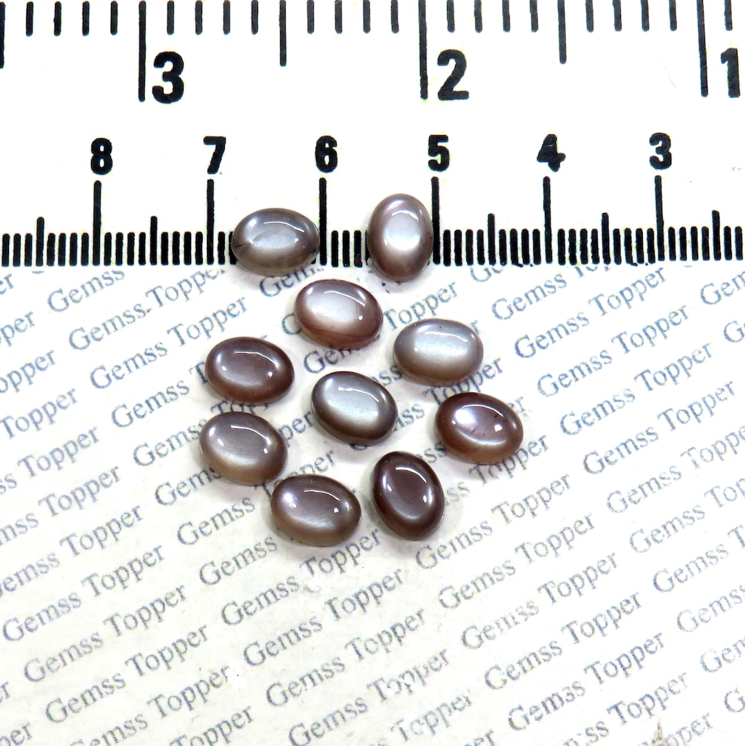 Chocolate Moonstone 6x8 Mm, 7x9 Mm, 8x10 Mm Oval Cabochon- AAA Quality ...