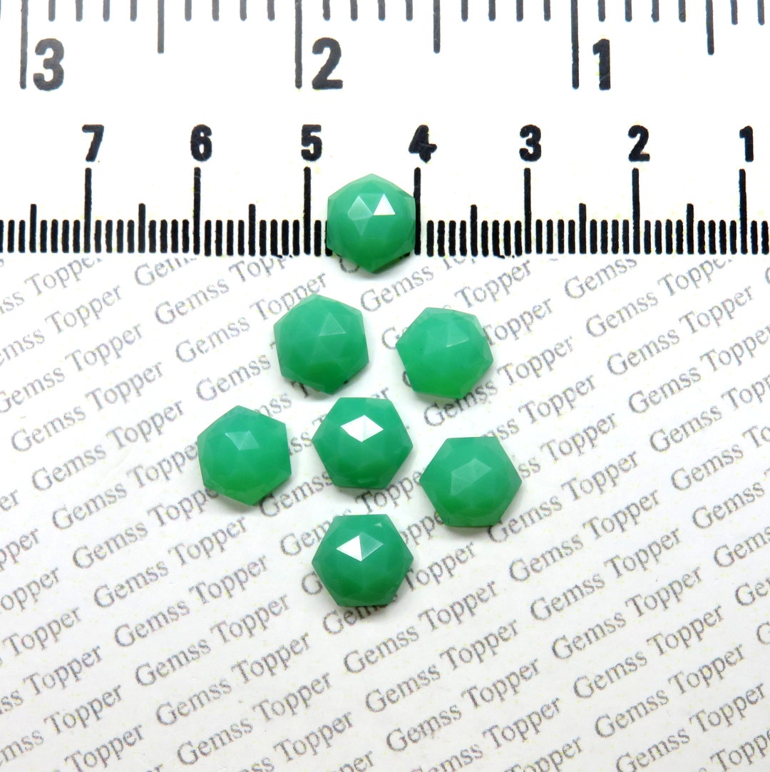 Crisoprasa 100% natural 8 mm 9 mm 10 mm Corte de rosa - Etsy España