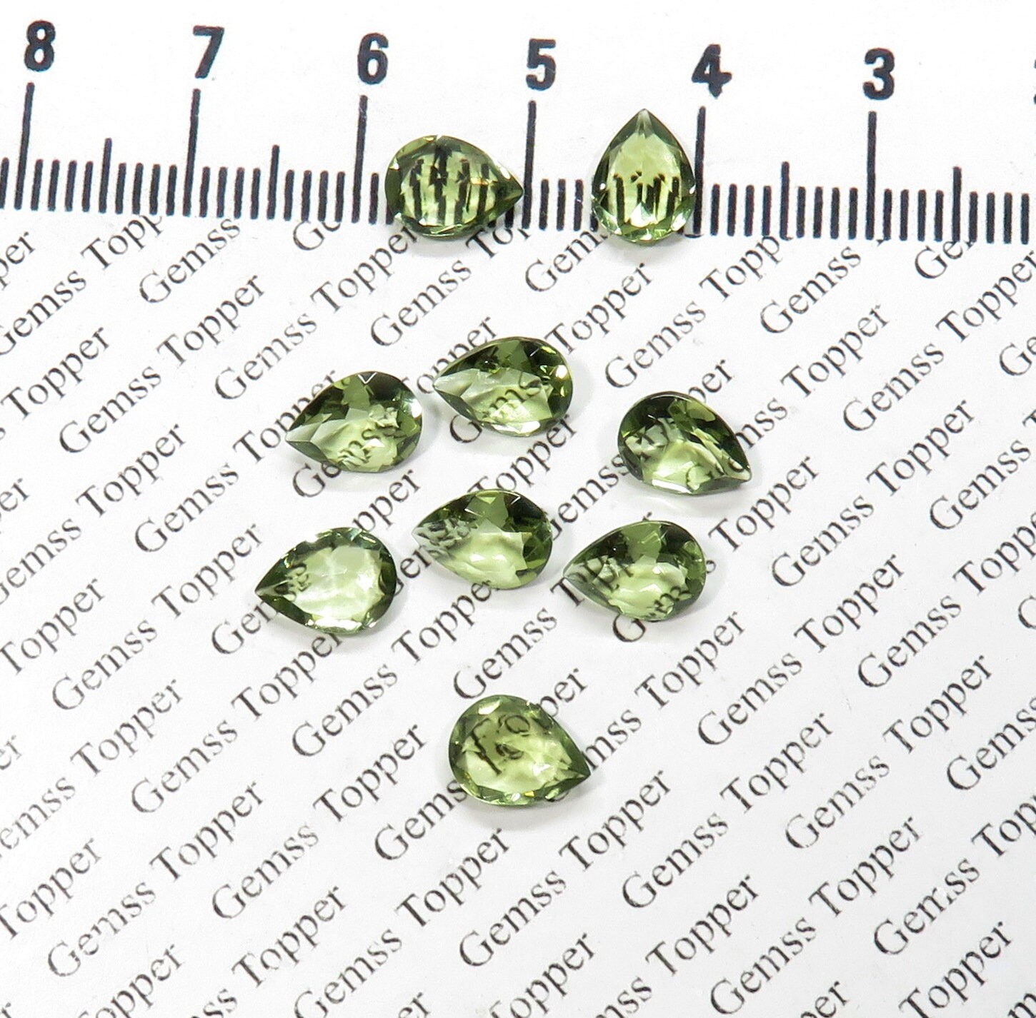 Olive Quartz Pear Cut Gorgeous Olive Quartz Gemstone Pear - Etsy UK